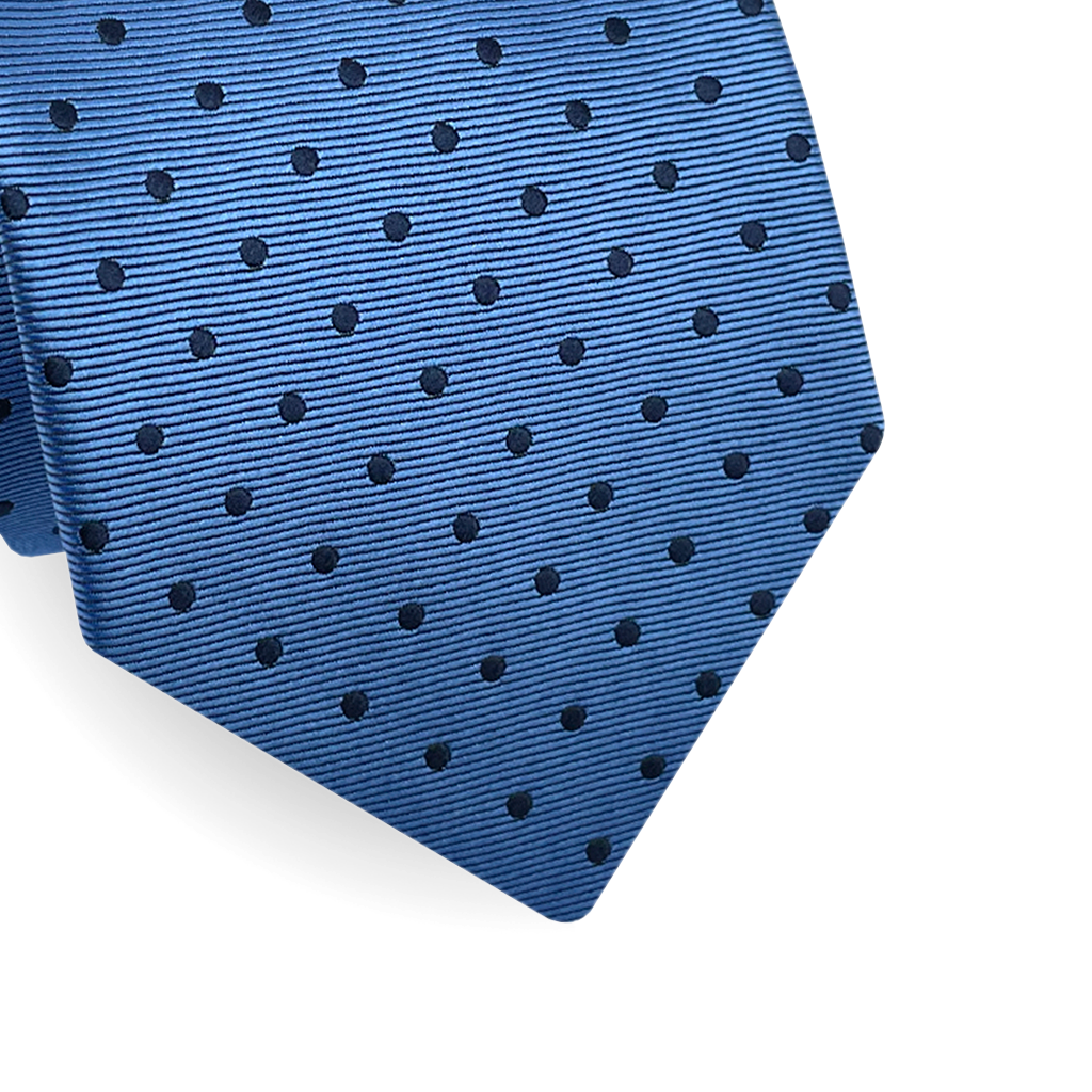 Gravata Poá Azul Claro