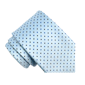 Gravata Poá Azul Claro